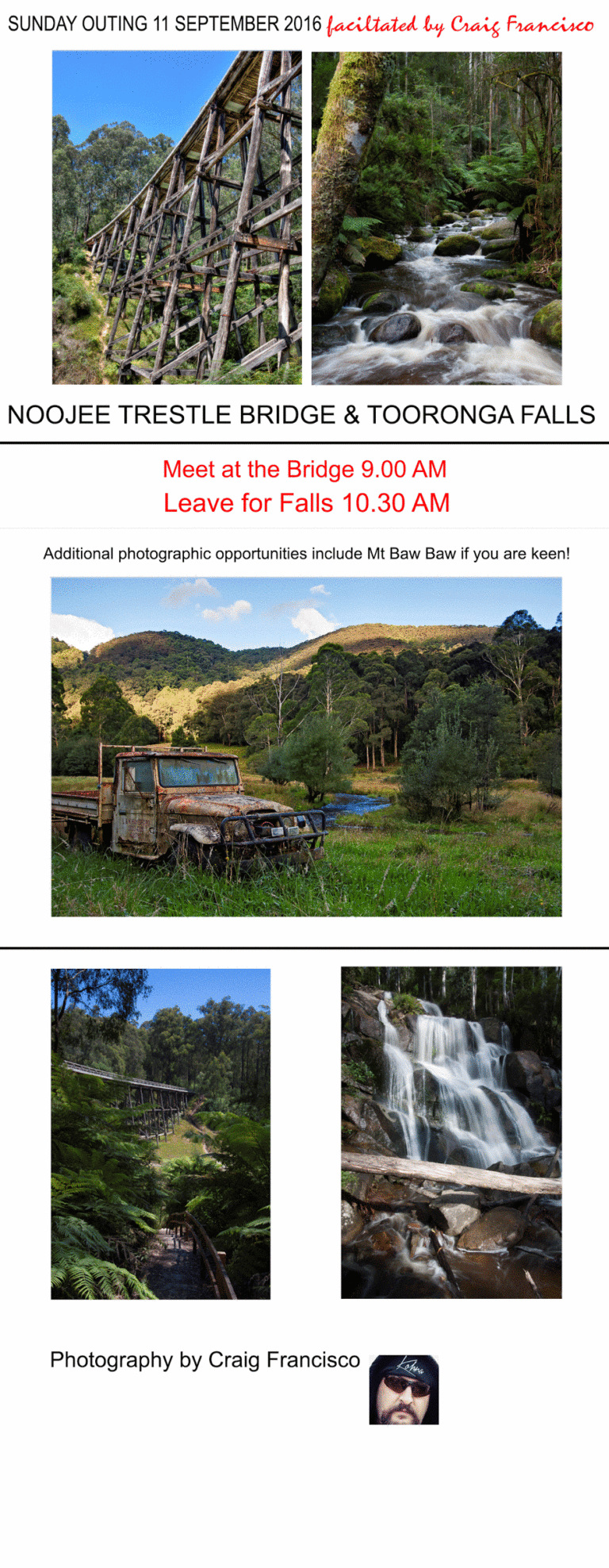 Outing to Noojee Trestle Bridge and Tooronga Falls – Waverley Camera Club